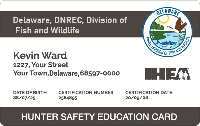 How to get your Delaware Hunter Certification Card